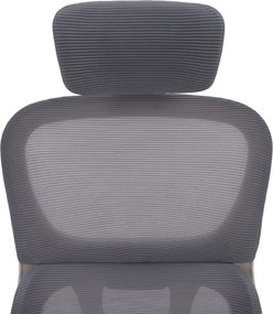 Ergonomická kancelářská židle IMPERIAL - šedá síťovina