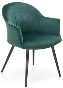 Jídelní židle K468 tmavě zelená