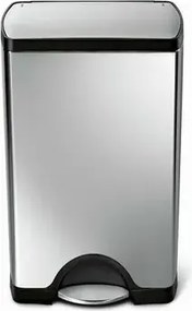 Simplehuman Pedálový odpadkový koš  – 38 l / obdélníkový / matná ocel