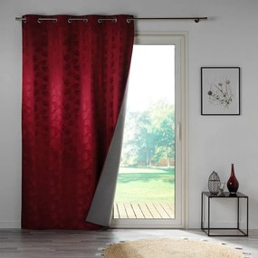 Vínový zatemňovací závěs z žakáru 140x260 cm Lunella – douceur d'intérieur