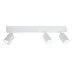 Stropní svítidlo Magnet, 3x bílé kovové stínítko + 1x LED 5W, w