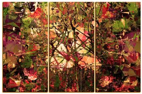 Obraz na plátně - Květinové grungy pozadí 1108FB (120x80 cm)
