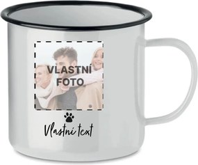 Personalizovaný retro plecháček s fotkou mazlíčka a textem