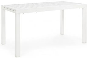 BIZZOTTO Rozkládací zahradní stůl HILDO 140x77 cm bílý 0662851