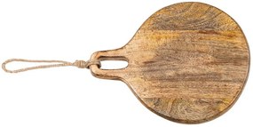 Kulaté kuchyňské prkénko z mangového dřeva Monia - 17*2*22 cm