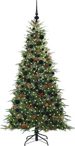 Umělý Skládací Vánoční Strom s stojanem Zelená 180 cm PE a PVC 3397420