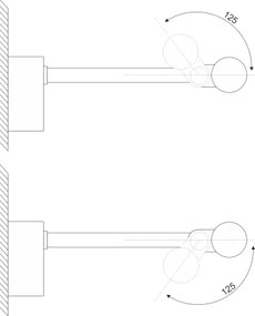 LED Koupelnové osvětlení zrcadla MIRROR LED/8W/230V 4000K IP44 60 cm černá