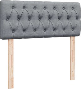 Box spring postel s matrací světle šedá 120x190 cm textil 3288134