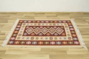 Obojstranný koberec / behúň Kilim bordový 2