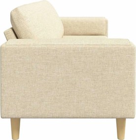 Pohovka do obývacího pokoje Krémová 250 x 77 x 76 cm Polyester 3335087