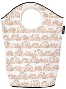 Koš na prádlo doodle rainbows_white (60l)