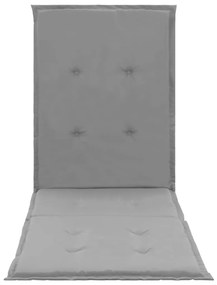 vidaXL Poduška na lehátko šedá 180 x 55 x 3 cm