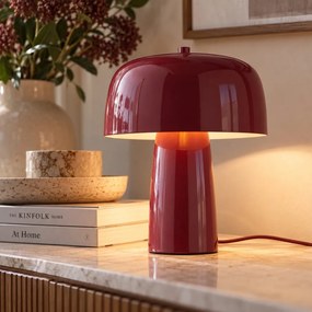 LOOMY Stolní lampa - tm. červená