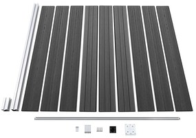 Set plotového dílce WPC 1045 x 186 cm černý,  3070433