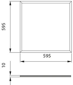 LED panel McLED Office 6060 UGR<19 40W 4000K neutrální bílá bez driveru ML-413.504.32.8
