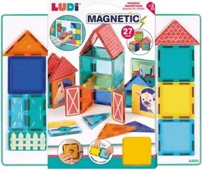 Ludi Magnetická stavebnice s tabulí Farma 27 ks / od 3 let