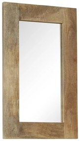 Zrcadlo z masivního mangovníkového dřeva 50 x 80 cm - Default Title