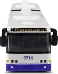 RAPPA 240636 Kloubový autobus který hlásí zastávky česky 36 cm modrá /