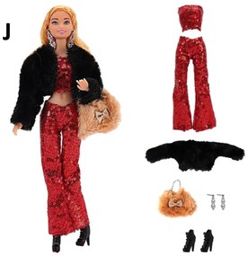 Šatičky pro panenku Barbie (30 cm) Varianta: J