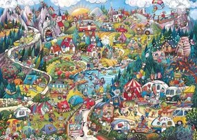 HEYE Puzzle Jeďte tábořit! / 2000 dílků / 97 x 69 cm