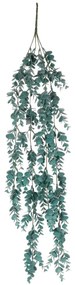 Umělý Eukalyptus převis, 15 x 70 x 16 cm, petrolejová