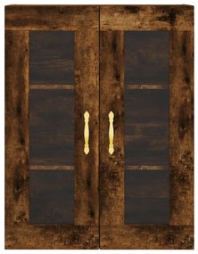 Skříň highboard kouřový dub 69,5 x 34 x 180 cm kompozitní dřevo - Default Title