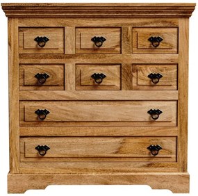 Indický nábytek - Komoda Guru 90x90x45 z masivu mango Mango natural