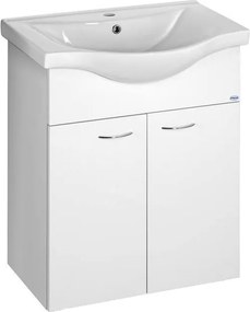 Aqualine Aqualine, KERAMIA FRESH umyvadlová skříňka 60,6x74x33,7cm, bílá, 50063A
