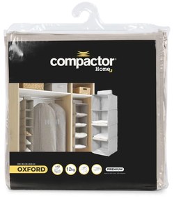 Závěsný organizér na oblečení Compactor OXFORD 30 x 30 x 94 cm – 4 police