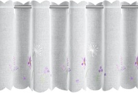 KRÁTKÁ ZÁCLONA NA POUTKÁCH INESA 150X40 CM KVĚTY