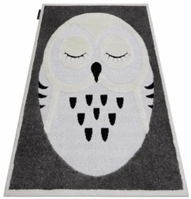 Koberec JOY Owl šedý / krém