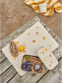Nerezový dětský svačinový box ve stříbrné barvě Agnes – Bloomingville Mini