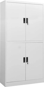 vidaXL Kancelářská skříň 90 x 40 x 180 cm ocel [335943] Barva: Bílá