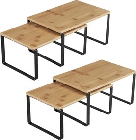 Set 4-och stohovatelných poliček KCS02NB