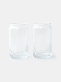 Sinsay - Rýhované sklenice 2 ks - clear