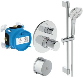 Ideal Standard CeraTherm - Sprchový set s termostatem pod omítku, s tělesem, 3 proudy, chrom A7598AA