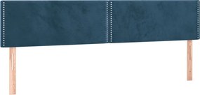 Box spring postel s matrací tmavě modrá 120x190 cm samet 3270467