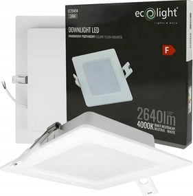 Zapuštěné LED stropní svítidlo 24W 2640lm 4000K bílé