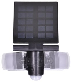 Solight LED solární osvětlení se senzorem, 8W, 600lm, Li-on, černá