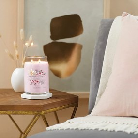 Yankee Candle vonná svíčka Signature ve skle velká Pink Cherry & Vanilla 567g