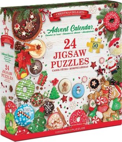 Adventní kalendář eurographics puzzle adventní kalendář: vánoční dobroty 24 x 50 dílků