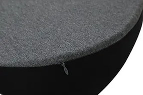Powerton ERGO DARK EDITION černá / Podsedák / paměťová pěna / 460 × 35