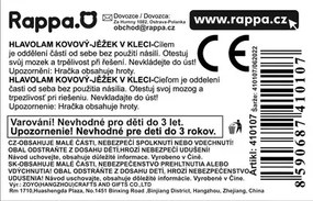 RAPPA Kovový hlavolam Ježek v kleci / Hlavolam / kov / cca 7,5 cm