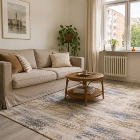 Protiskluzový koberec NOVO mramor béžový
