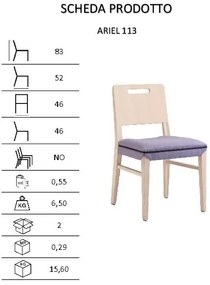 NábytekProNás Designová židle Ariel 113 - čalounění VARIANTA PROVEDENÍ: JASAN