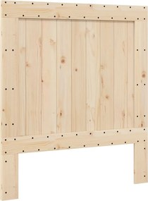 Rám postele s čelem 90 x 200 cm masivní borové dřevo 3281538