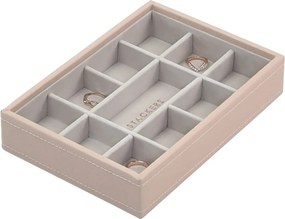 Krabička na šperky Stackers s 11 přihrádkami mini světle růžová