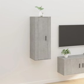 Nástěnná TV skříňka betonově šedá 40x34,5x100 cm