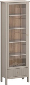 Vitrína 1w1s (A) taupe Kleo