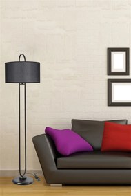 Stojací lampa Elips 170 cm černá